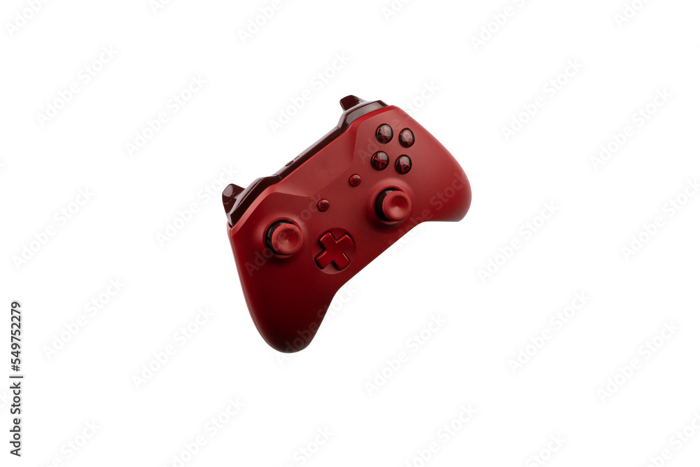 Red game controller on transparent background Stock Photo | Adobe Stock