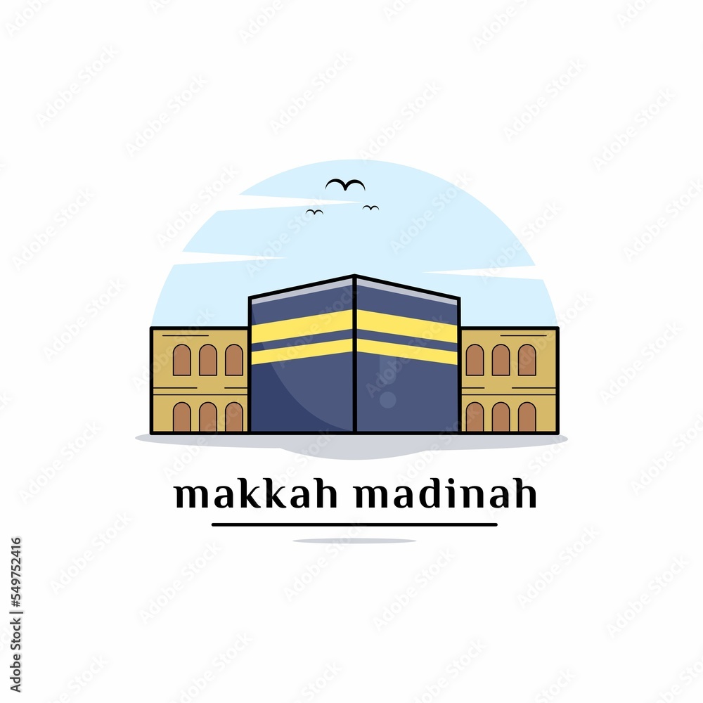 makkah madinah logo design Stock Illustration | Adobe Stock