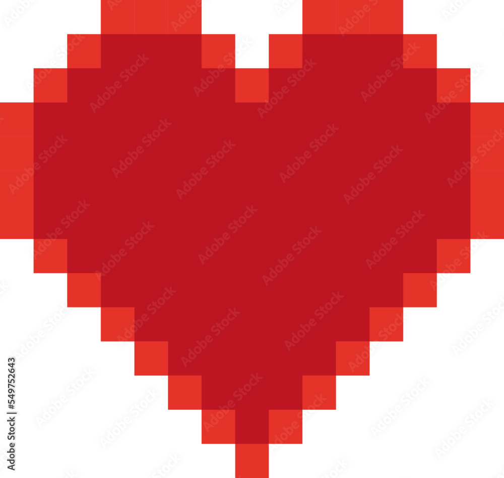 serce miłość kocham lubię romans pixel grafika 8b gra minecraft symbol ...