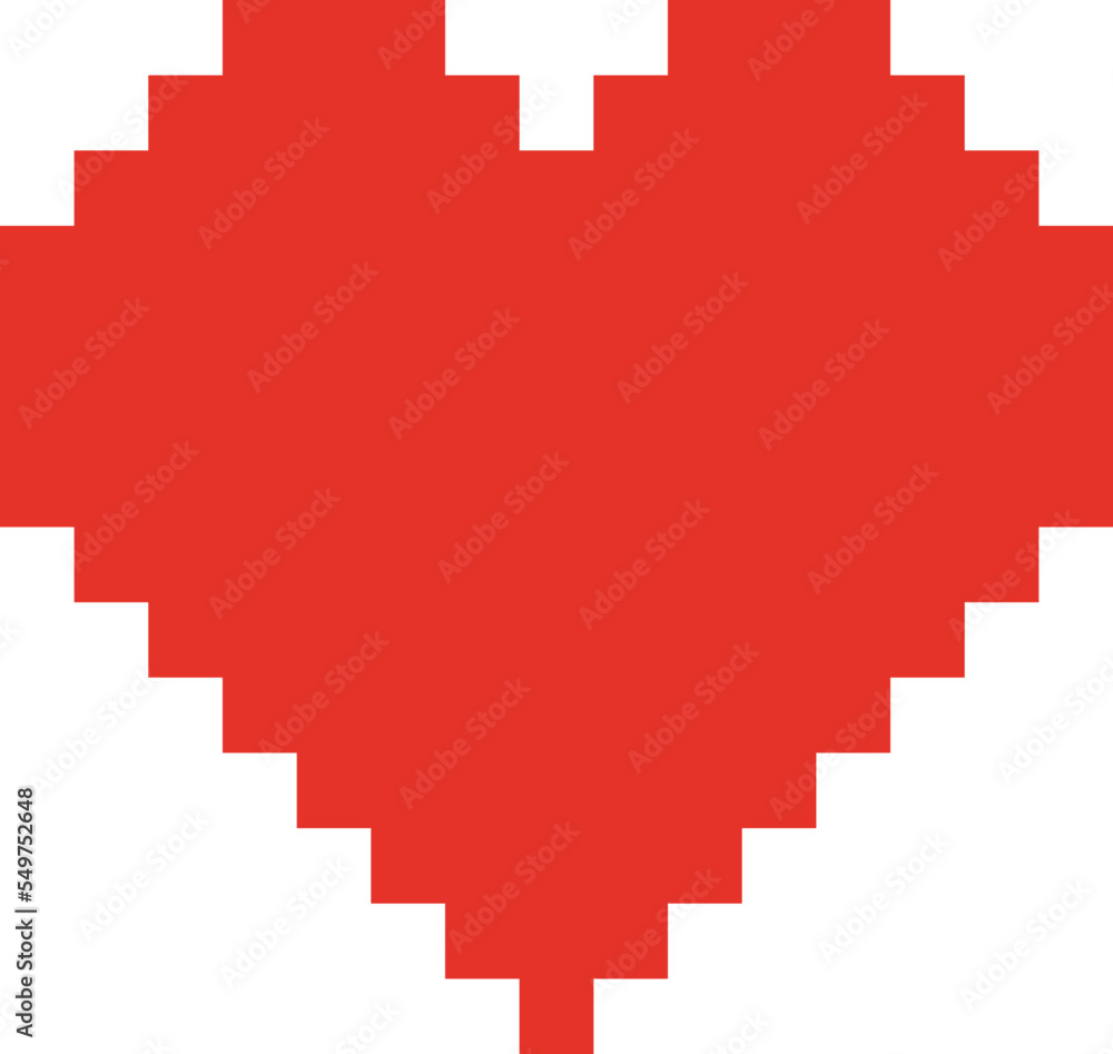 serce miłość kocham lubię romans pixel grafika 8b gra minecraft symbol ...