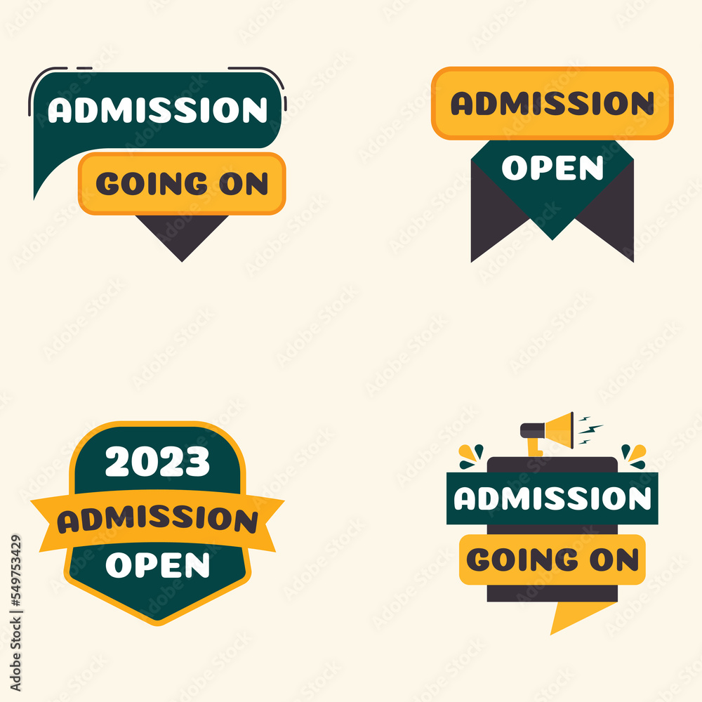 2023 admission open and admission going on banner set for social media ...