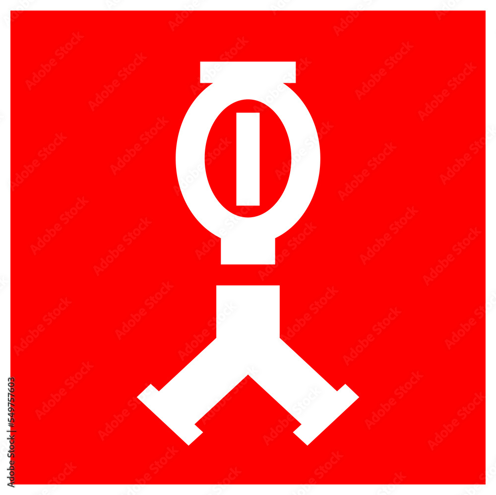 Fire Sprinkler Symbol Sign, Vector Illustration, Isolate On White ...