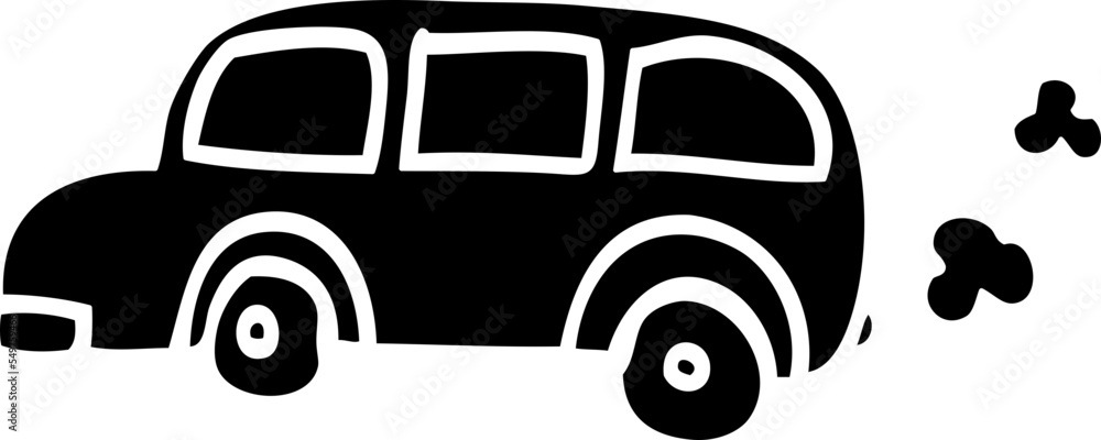 line drawing cartoon school bus Stock Vector | Adobe Stock
