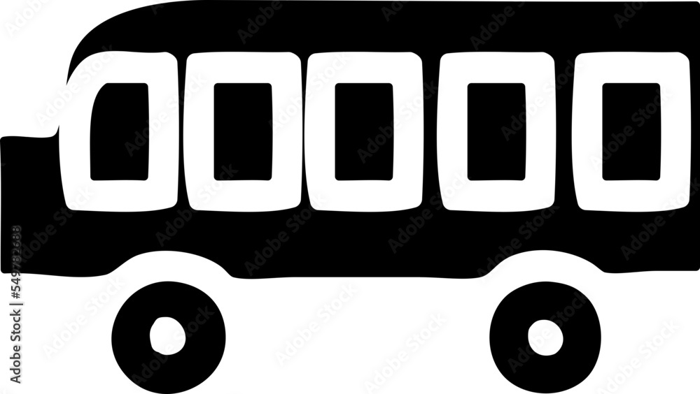 school bus icon symbol Stock Vector | Adobe Stock