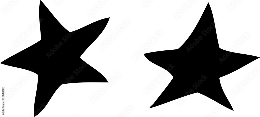 outline stars Stock Vector | Adobe Stock