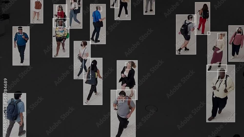 Autonomous Face Recognition and Tracking System. CCTV Camera Monitoring ...