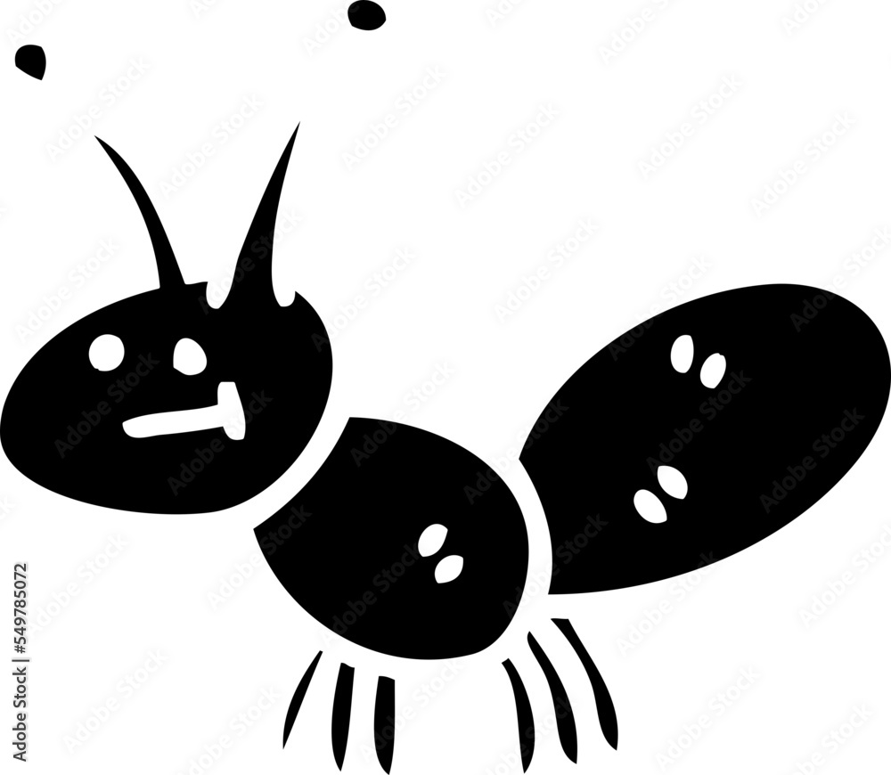 outline quirky cartoon light bug Stock Vector | Adobe Stock