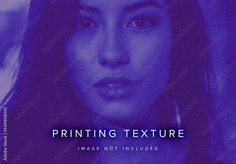 Blue Printing Texture Photo Effect Mockup Stock Template | Adobe Stock