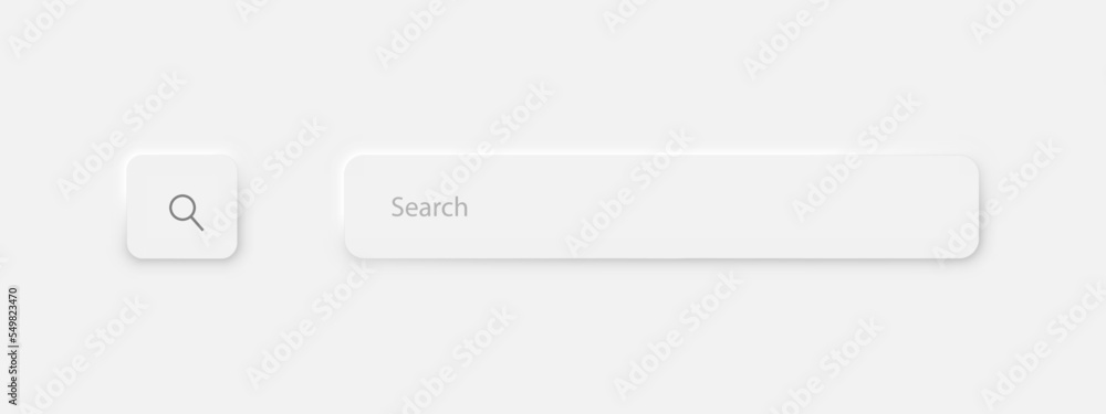 The search bar on a light gray background. UI Components In Simple ...