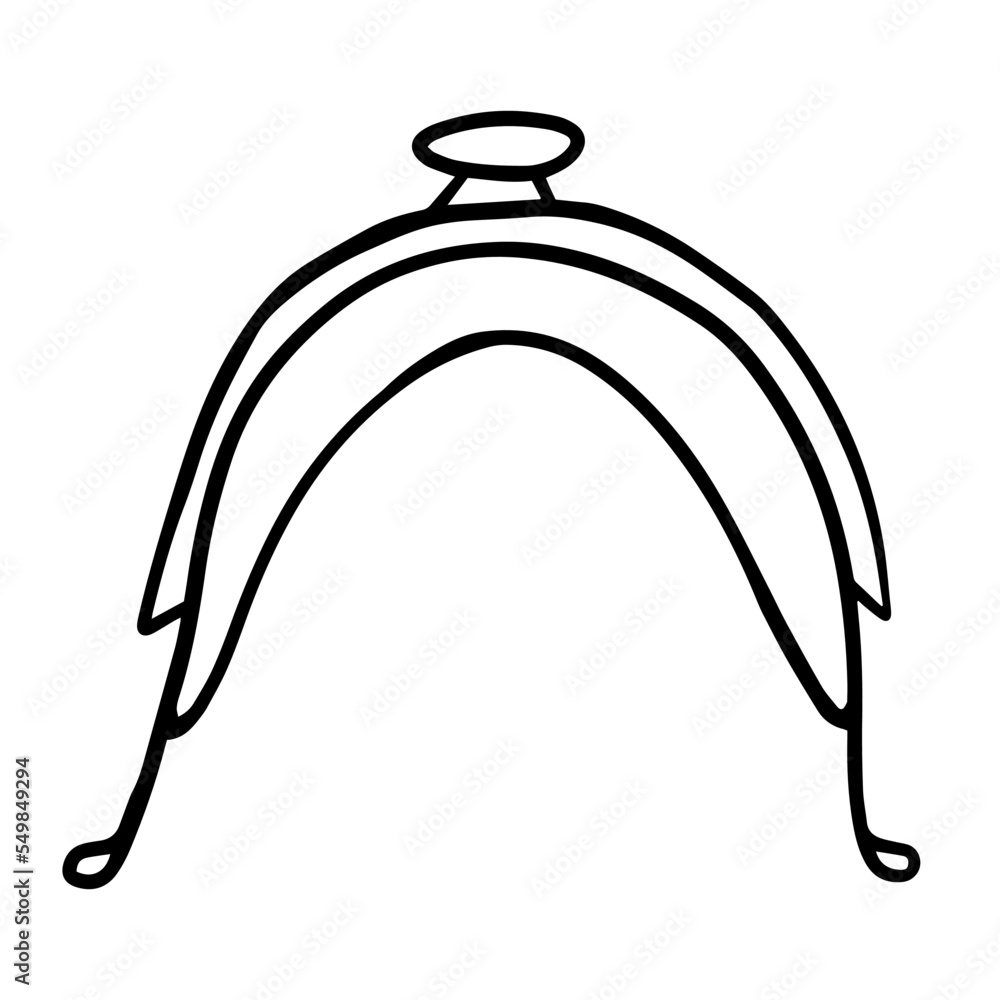 saddle sketch. Line art illustration of a saddle Stock Vector | Adobe Stock