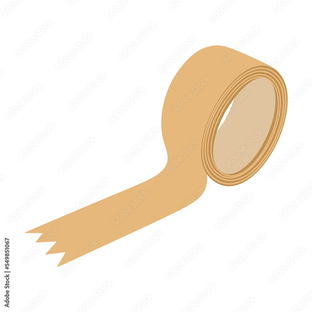 Duct tape, adhesive paper sellotape. Roll of sticky insulating scotch ...