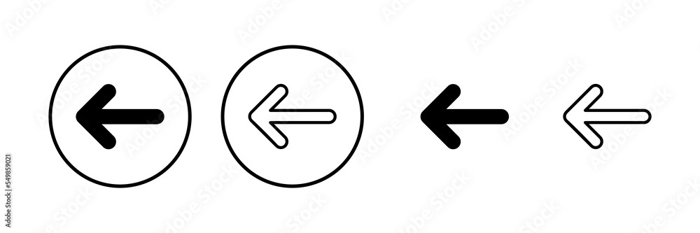 Arrow icon vector illustration. Arrow sign and symbol for web design ...