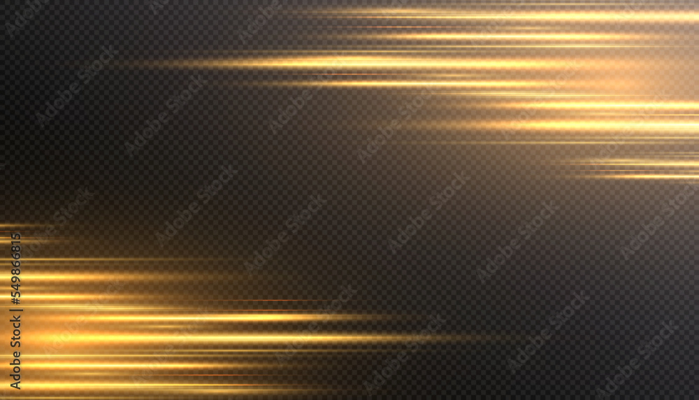 light effect. Bright light lines. Lighting for vector illustrations ...