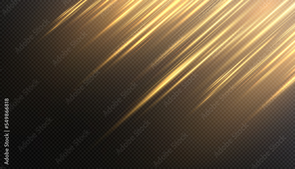 light effect. Bright light lines. Lighting for vector illustrations ...