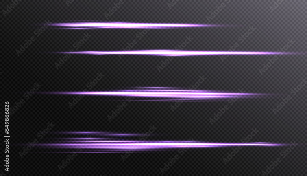 light effect. Bright light lines. Lighting for vector illustrations ...