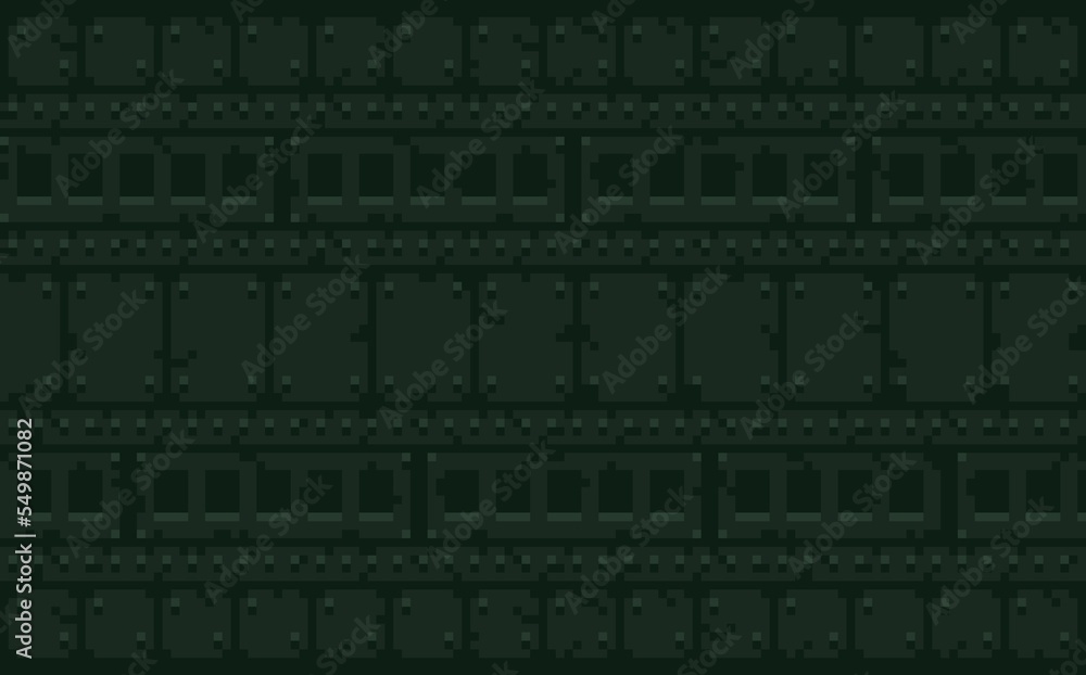2D Steel Wall Texture - Assets for Game - Pixel art Tileset. Green ...