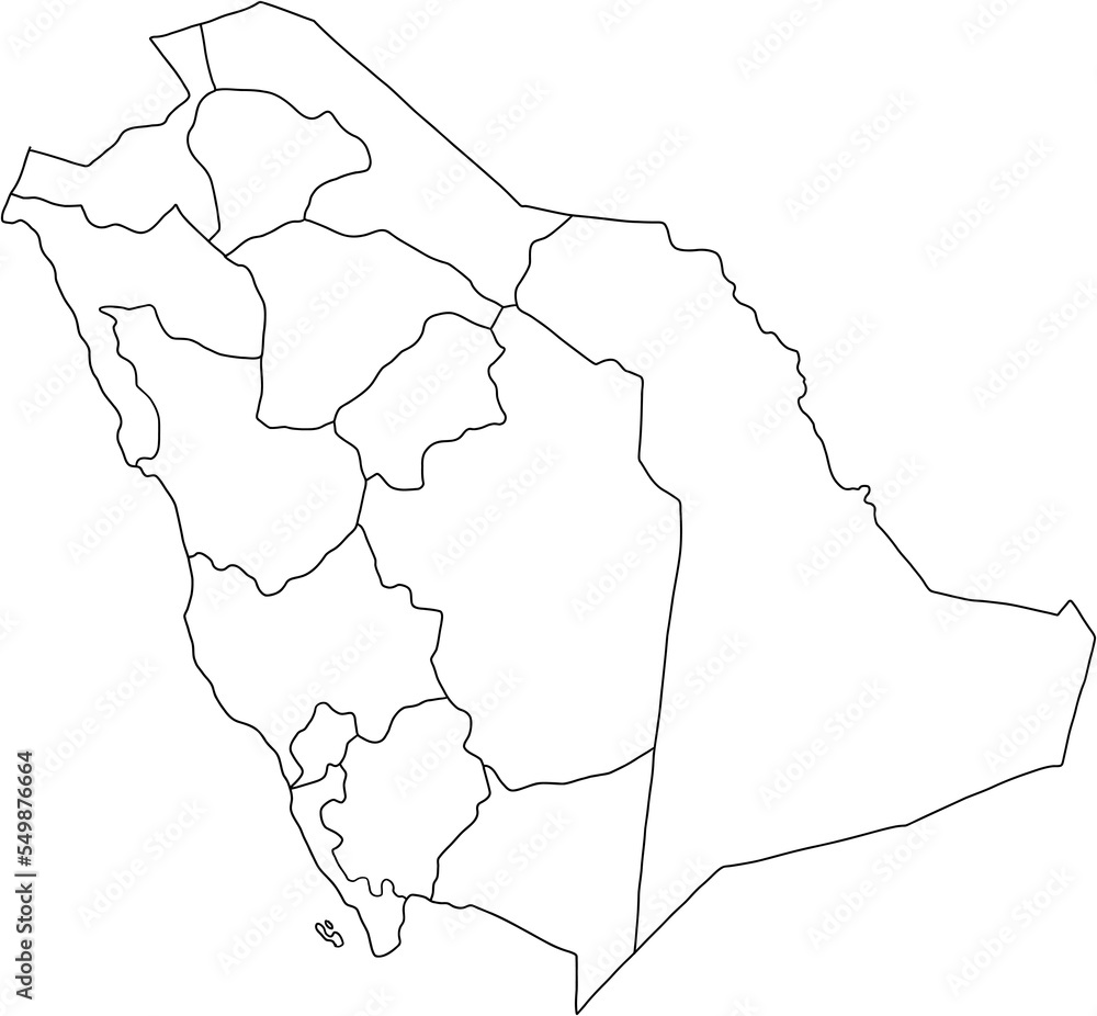 doodle freehand drawing of saudi arabia map. Stock Illustration | Adobe Stock