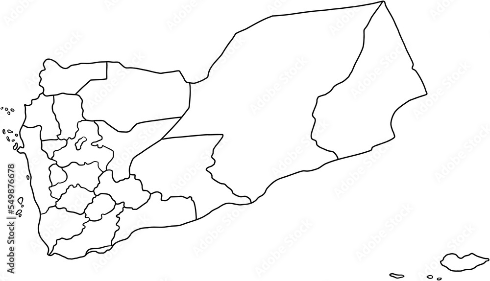 doodle freehand drawing of yemen map. Stock Illustration | Adobe Stock