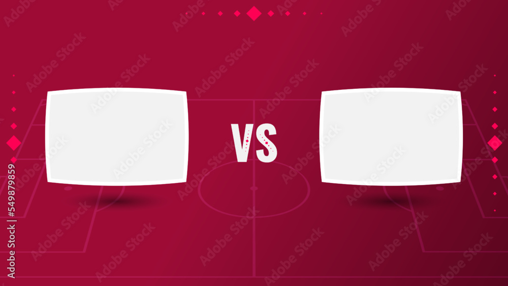 World Football Competition championship match versus teams intro sport ...
