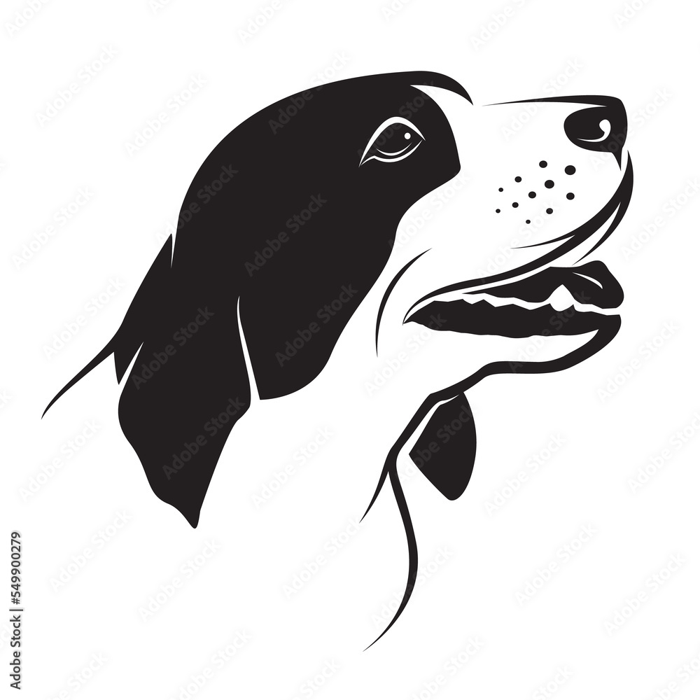 Dog head head design isolated on transparent background. Pet. Animals ...