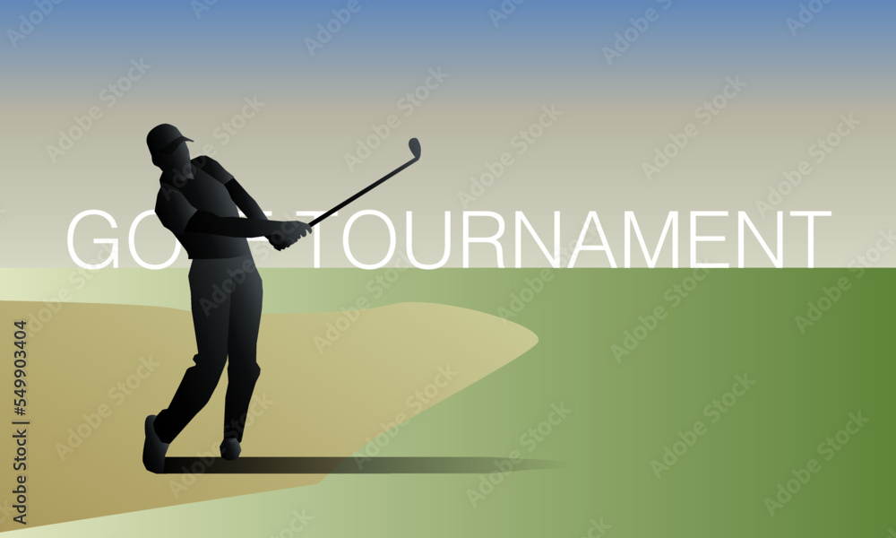 Golfclub competition poster. Template for golf competition or ...