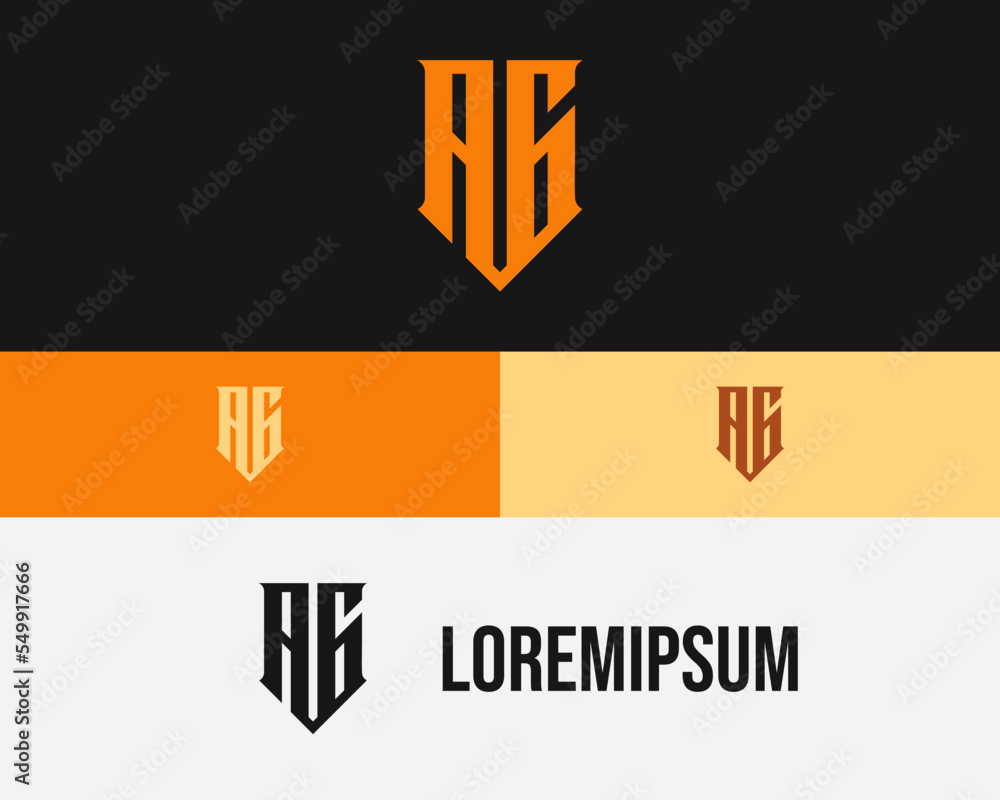 Letter A G logo design. creative minimal monochrome monogram symbol ...