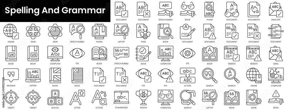 Spelling And Grammar Icon