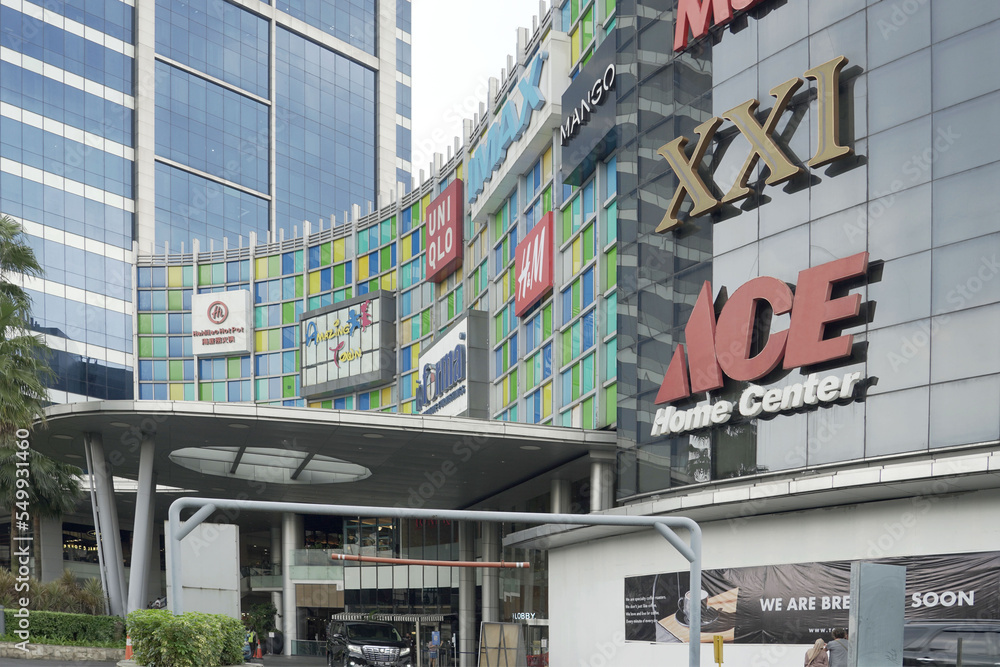 Jakarta, Indonesia : Facade of Gandaria City Mall, shopping center ...