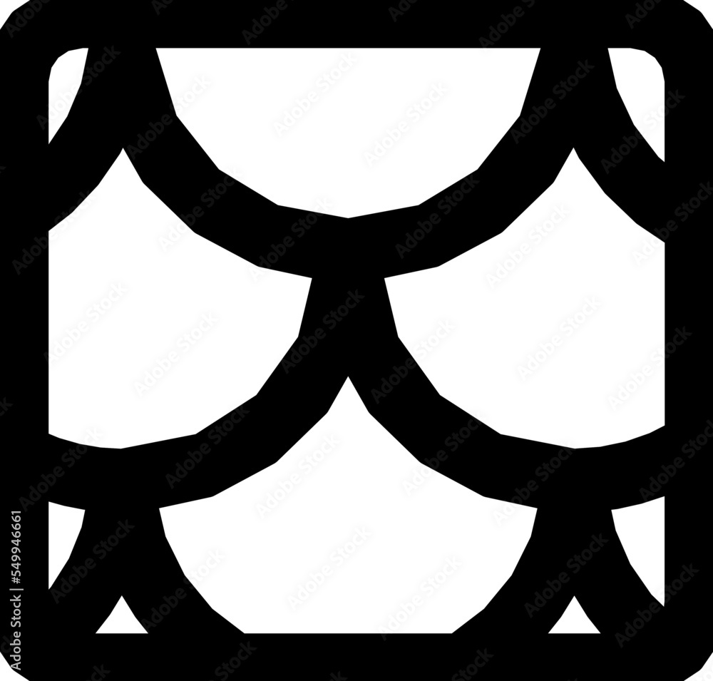 Fish Scale Pattern Symbol Dot Full Stop Sign Stock Vector | Adobe Stock