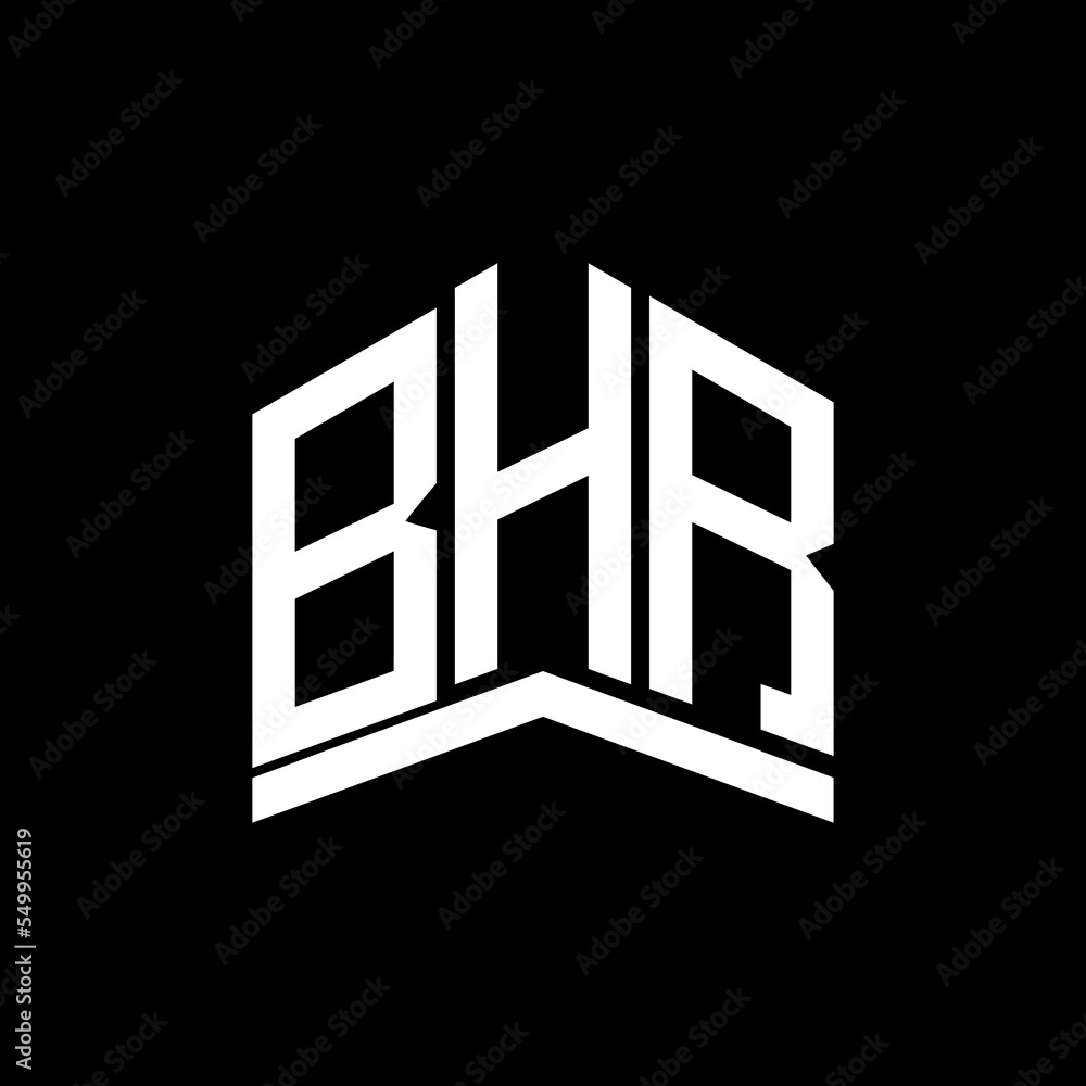 BHR letter logo. BHR Monogram logo design for entrepreneur and business ...