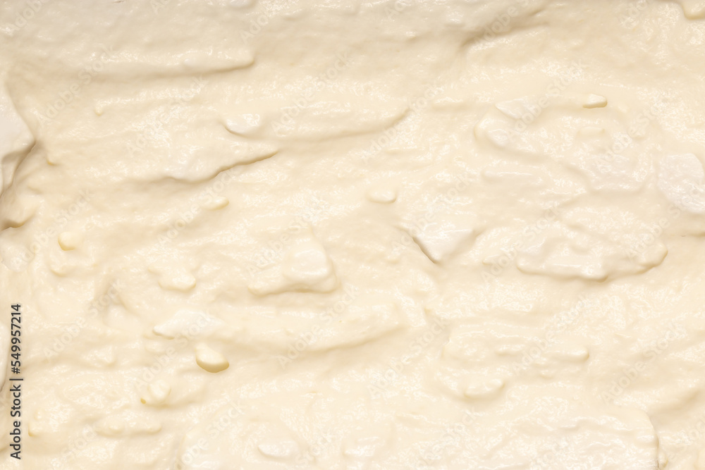 Cake cream texture, sweet whipped cream. Background of yogurt close-up ...