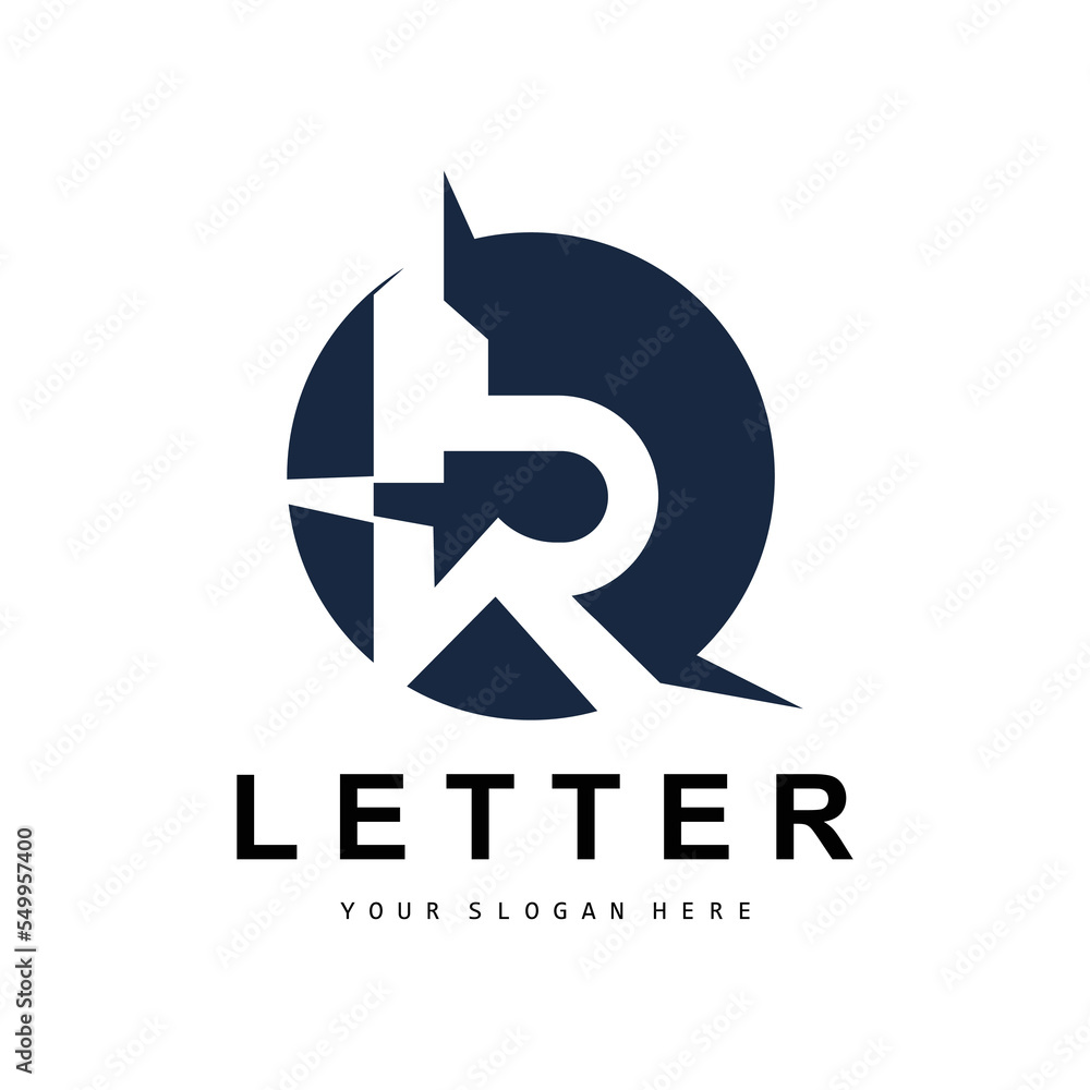 R Letter Logo, Vector Alphabet Symbol, Design For Brand Logos With ...