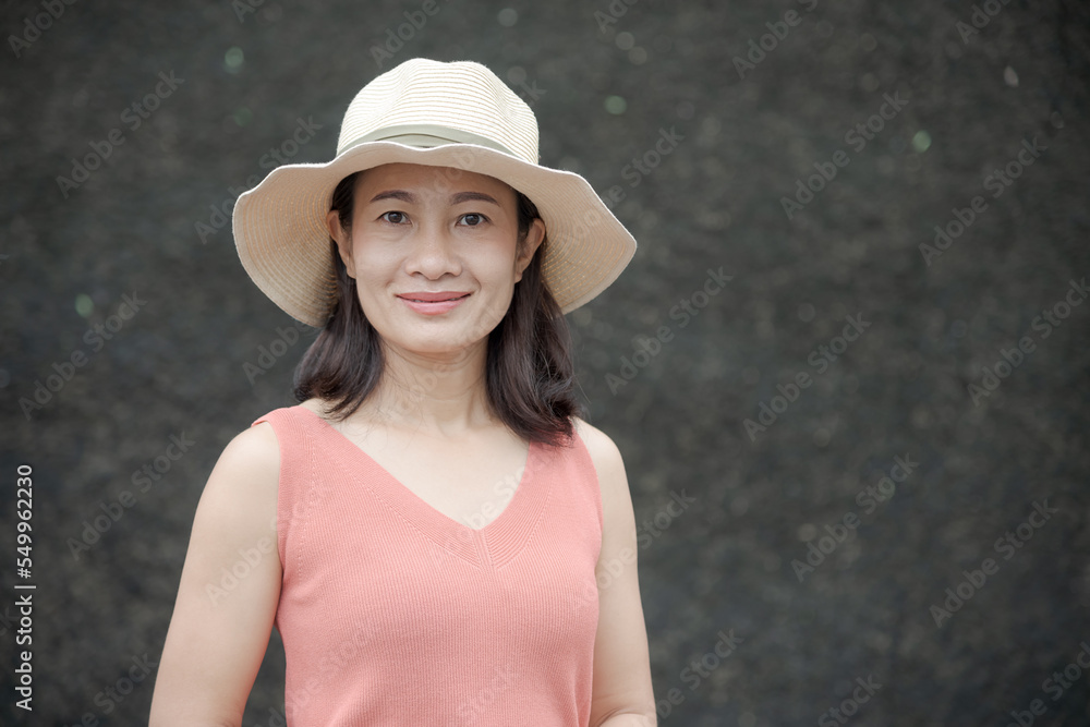 Portrait of young smiling woman looking at camera with big grin. Happy ...
