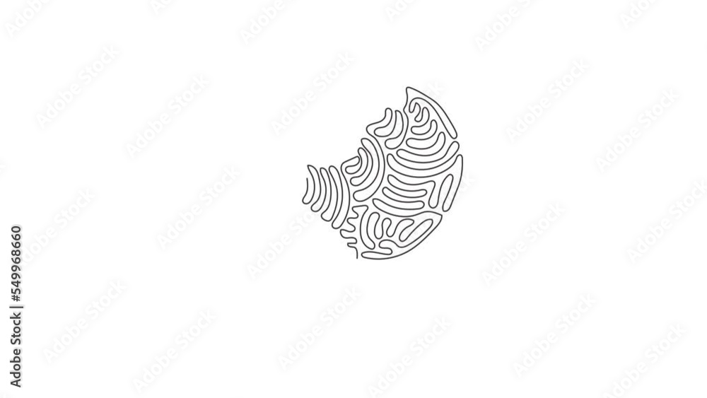 Self drawing animation of single line draw ping pong paddle. Tennis ...