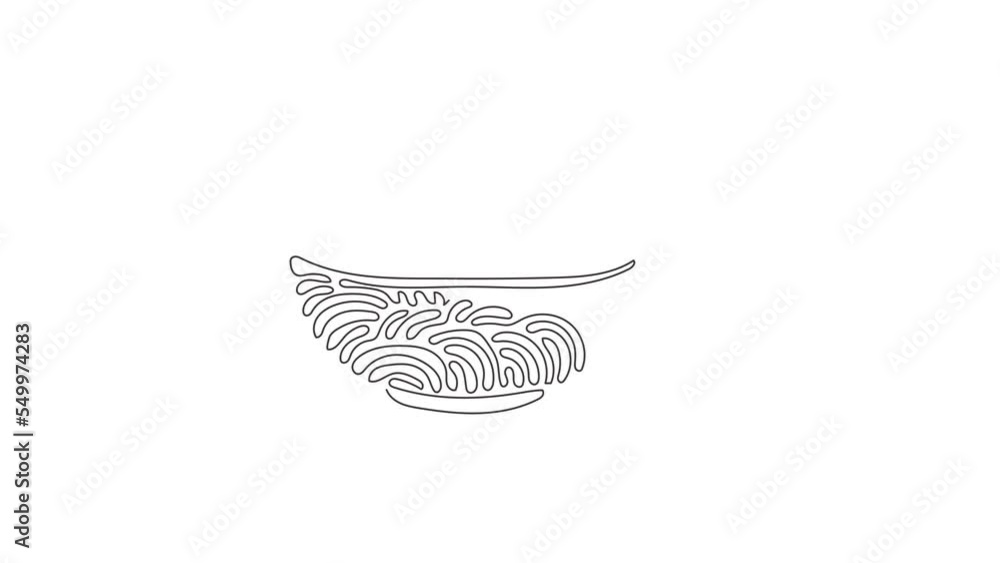 Animated self drawing of single continuous line draw corn flakes ...