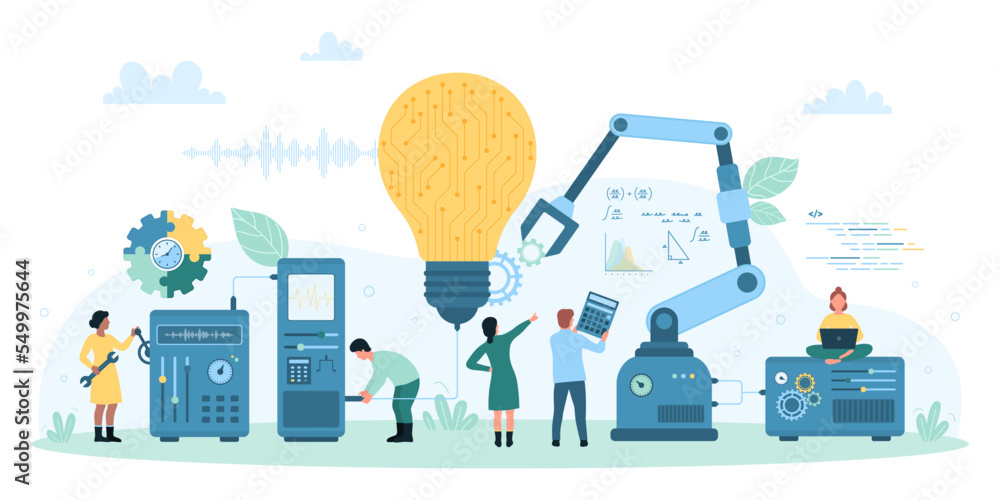 Project development, improvement of ideas and innovations vector ...