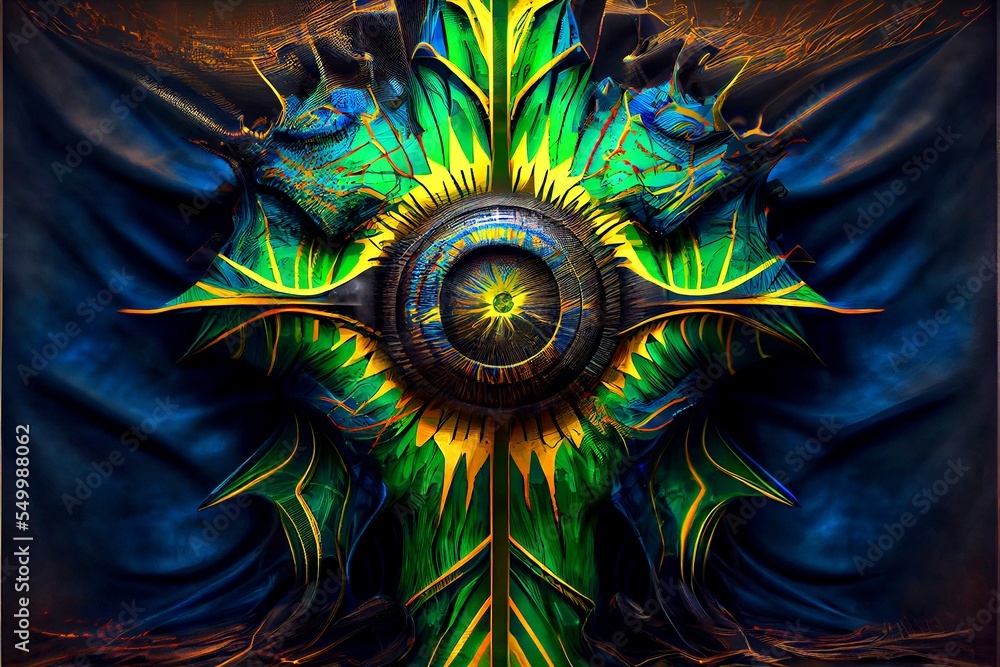 Midjourney render of abstract art wallpaper Stock Illustration | Adobe ...