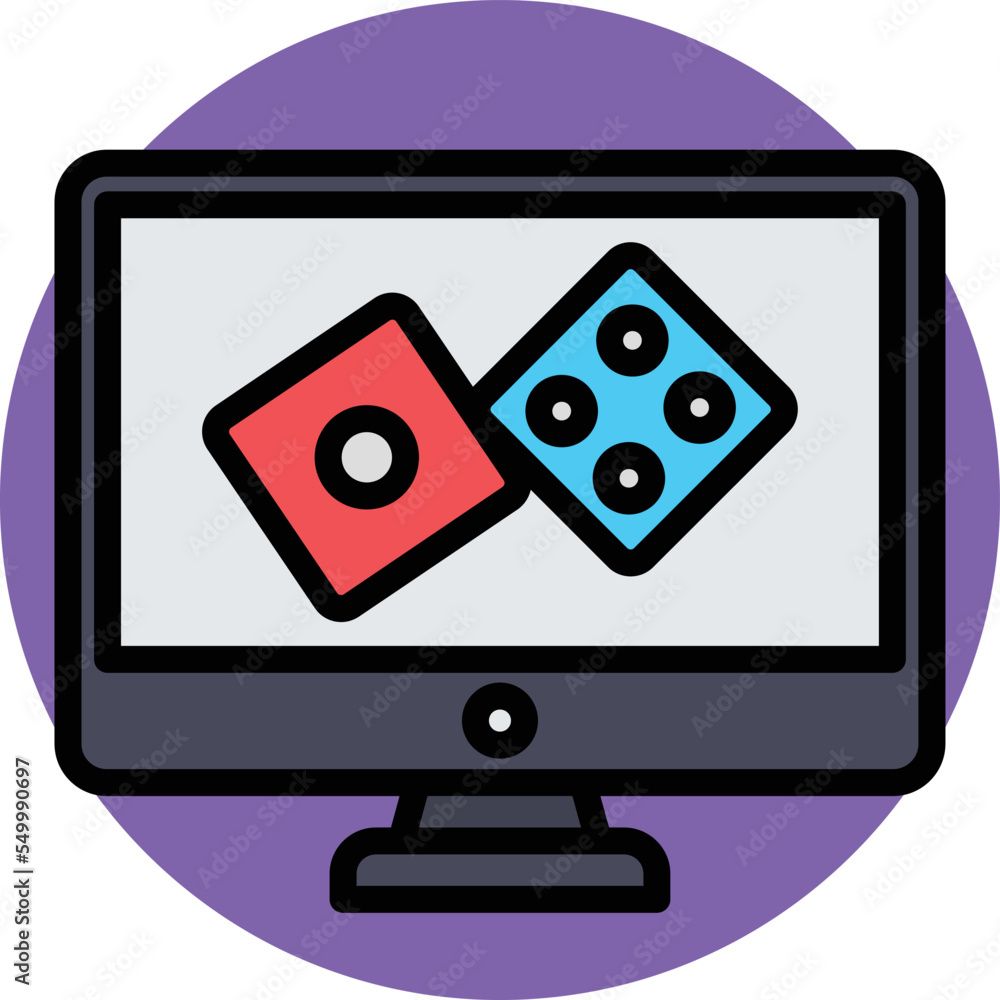 Ludo Game Vector Icon Stock Vector | Adobe Stock