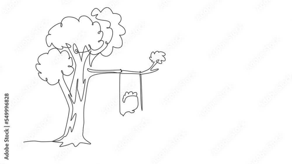 Animated self drawing of single continuous line draw happy two boys ...