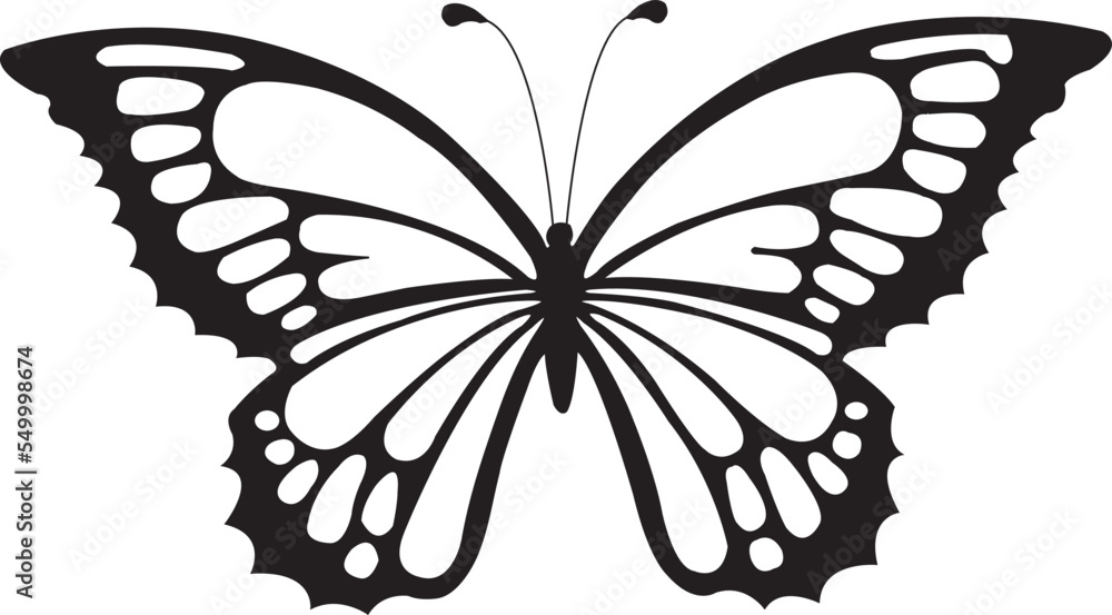 Poster Icono vector de mariposa grande – Wall Art | UkPosters