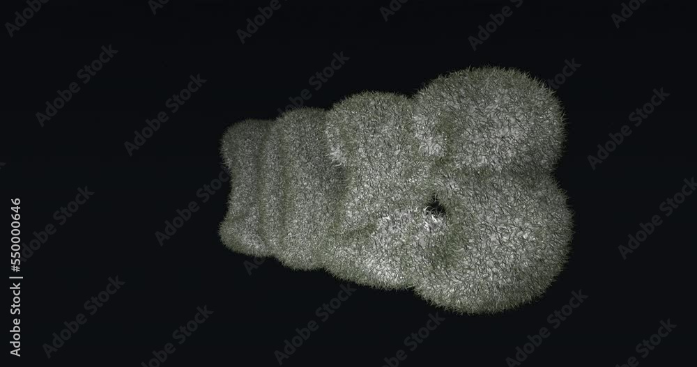 Change of numbers by horizontal rotation from 2022 to 2023 with grass ...