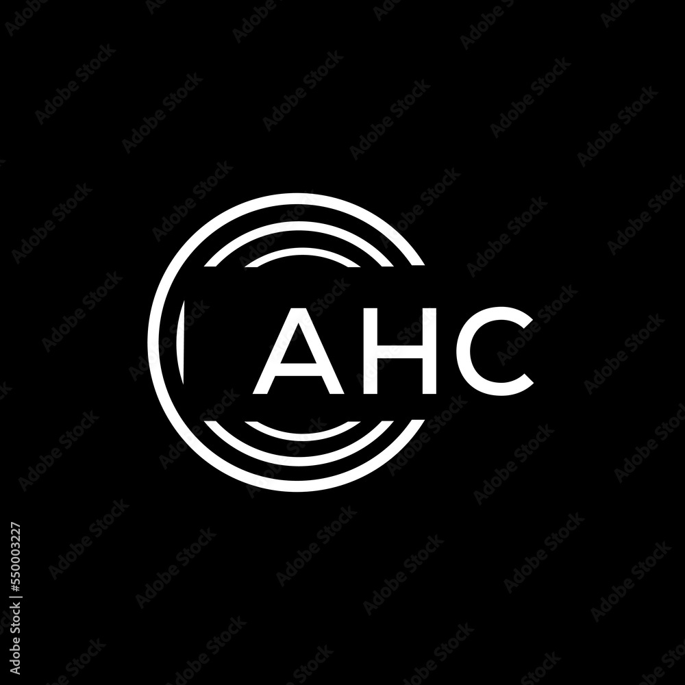 AHC Letter logo design template vector. AHC Technology abstract ...