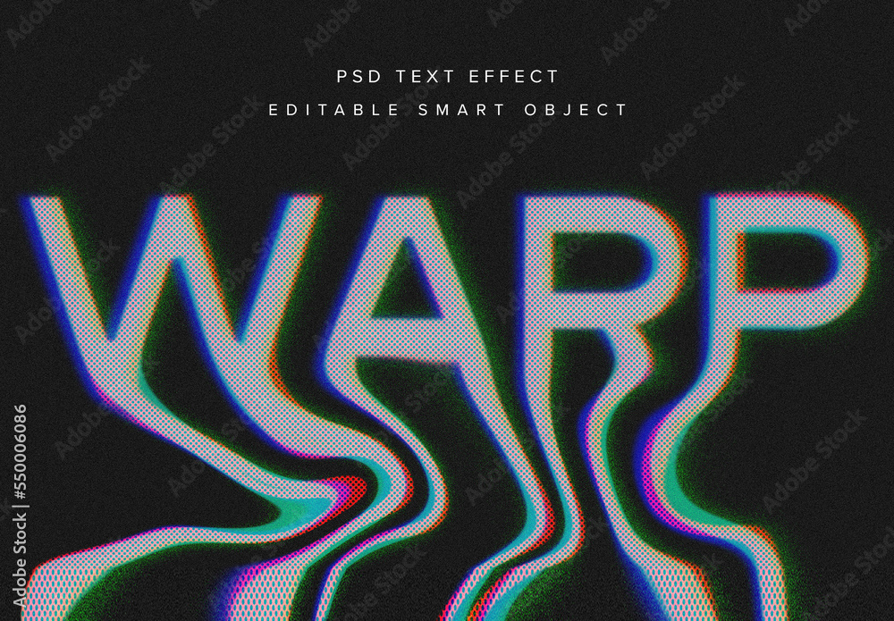 Melting Text Effect Mockup Stock Template Adobe Stock