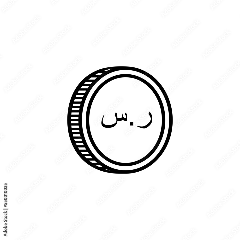 Arab Saudi Currency Icon Symbol, Saudi Riyal, SAR Sign. Vector ...