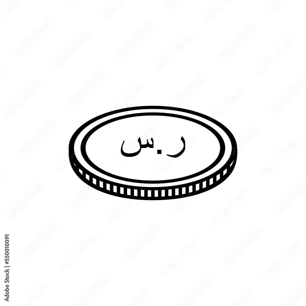 Arab Saudi Currency Icon Symbol, Saudi Riyal, SAR Sign. Vector ...