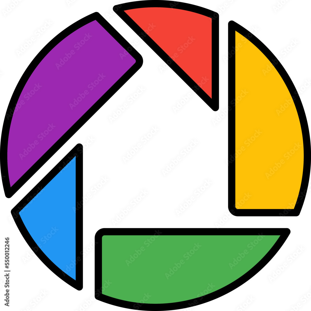 Picasa Icon Stock Vector | Adobe Stock