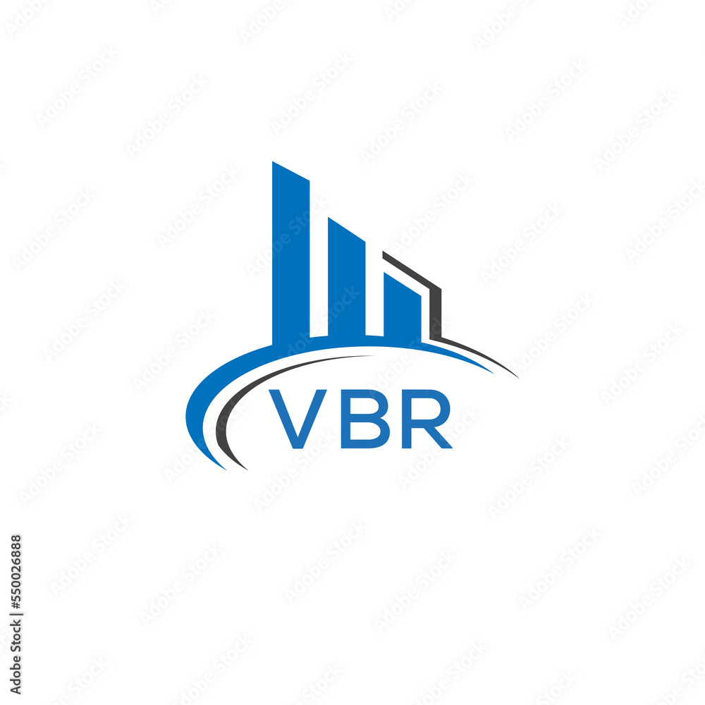 VBR letter logo. VBR blue image. VBR Monogram logo design for ...