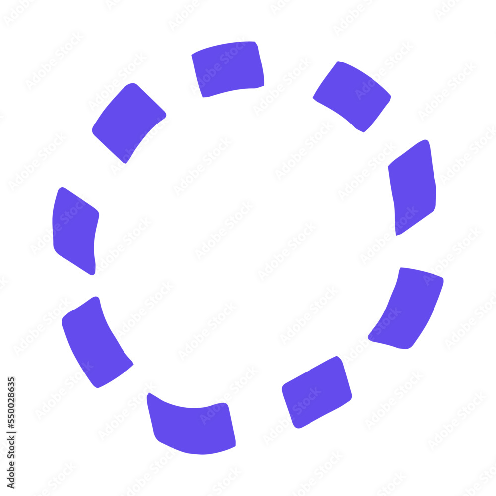 Vector illustration. Blue permanent stroke, underline. Ink, doodle ...