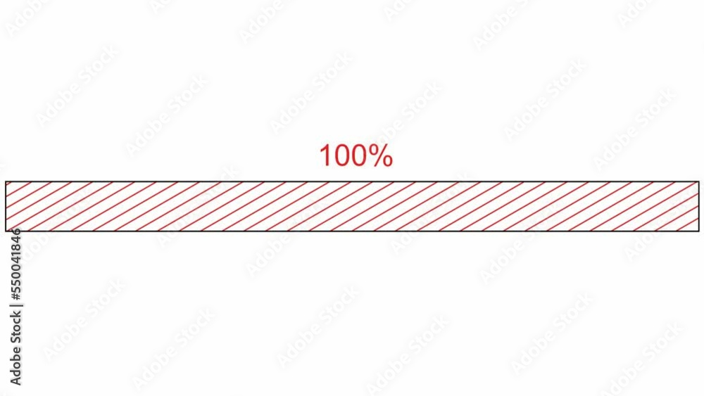 Animated red loading symbol. Loading bar icon. Sign of download ...