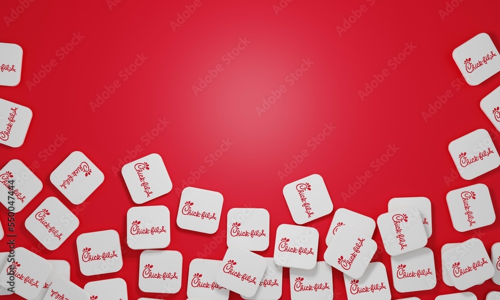 Melitopol, Ukraine - November 21, 2022: Chick-fil-A logo icon isolated ...